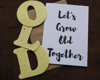 Grow old together | Etsy