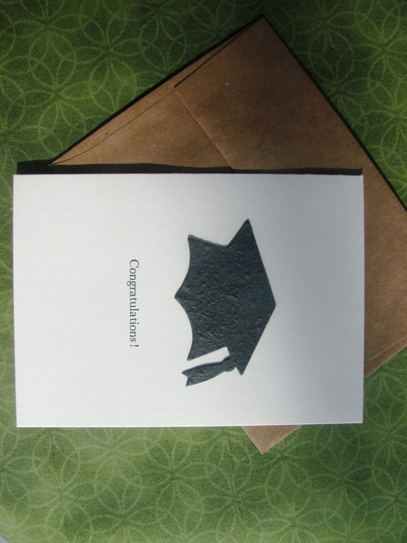 Congratulations Graduation Cap Seed Paper | Etsy