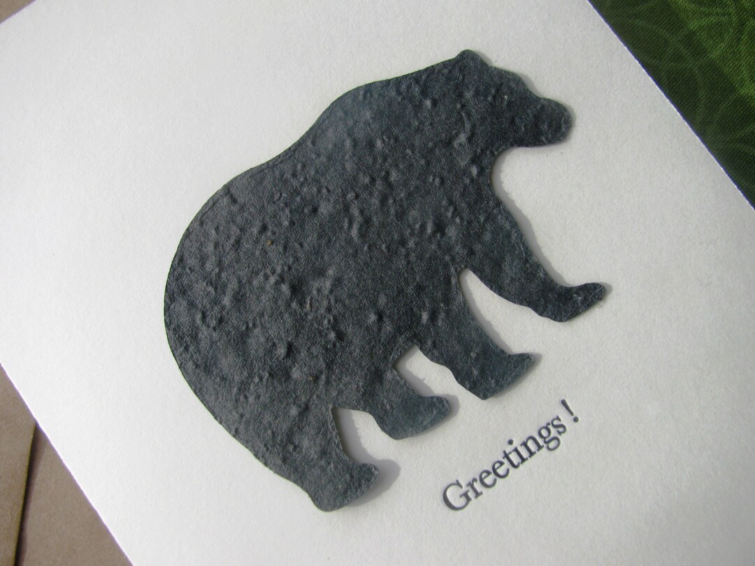 Greetings! - Bear Seed Paper - Etsy