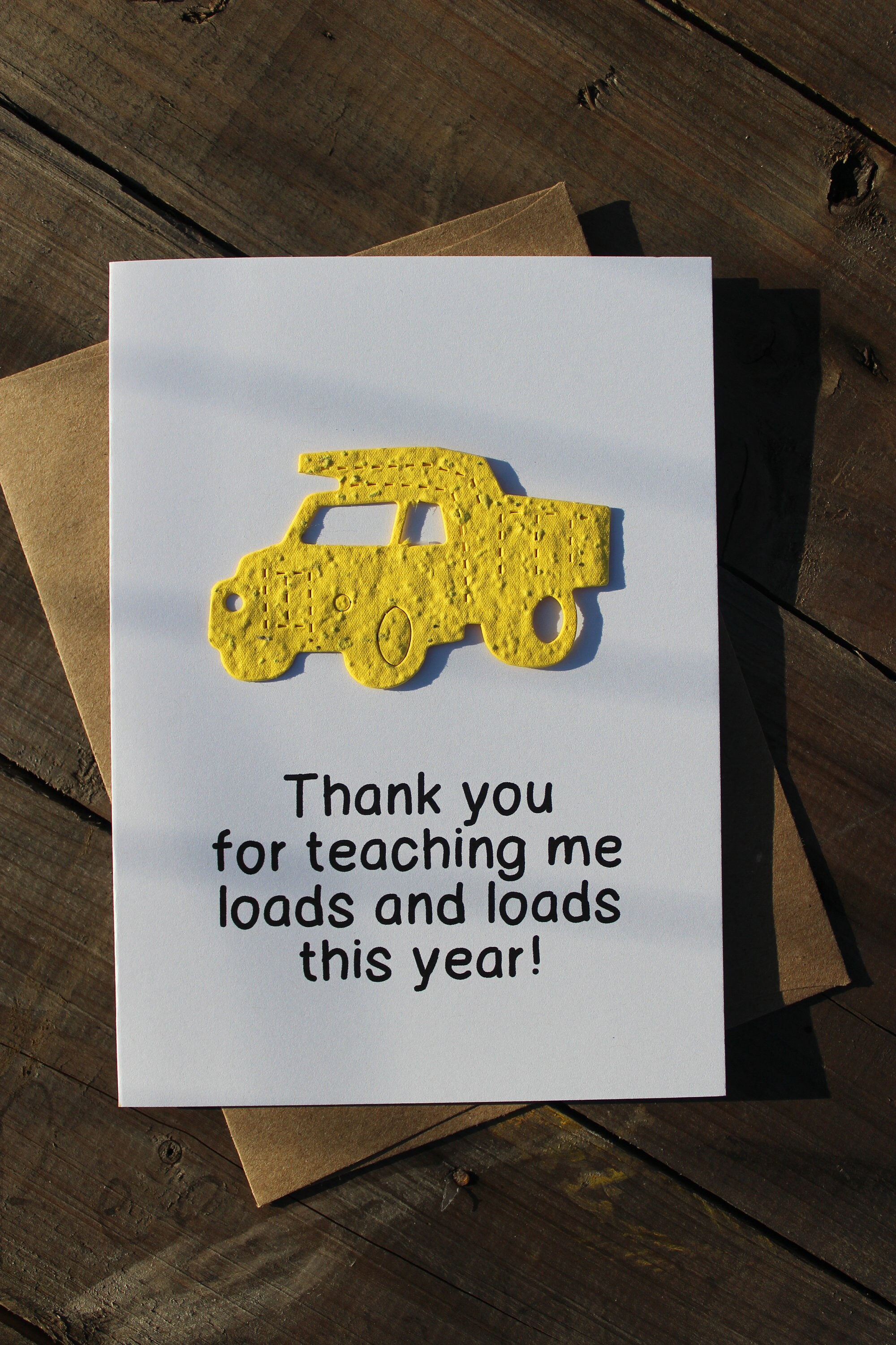Thank you for teaching me loads and loads this year dump | Etsy
