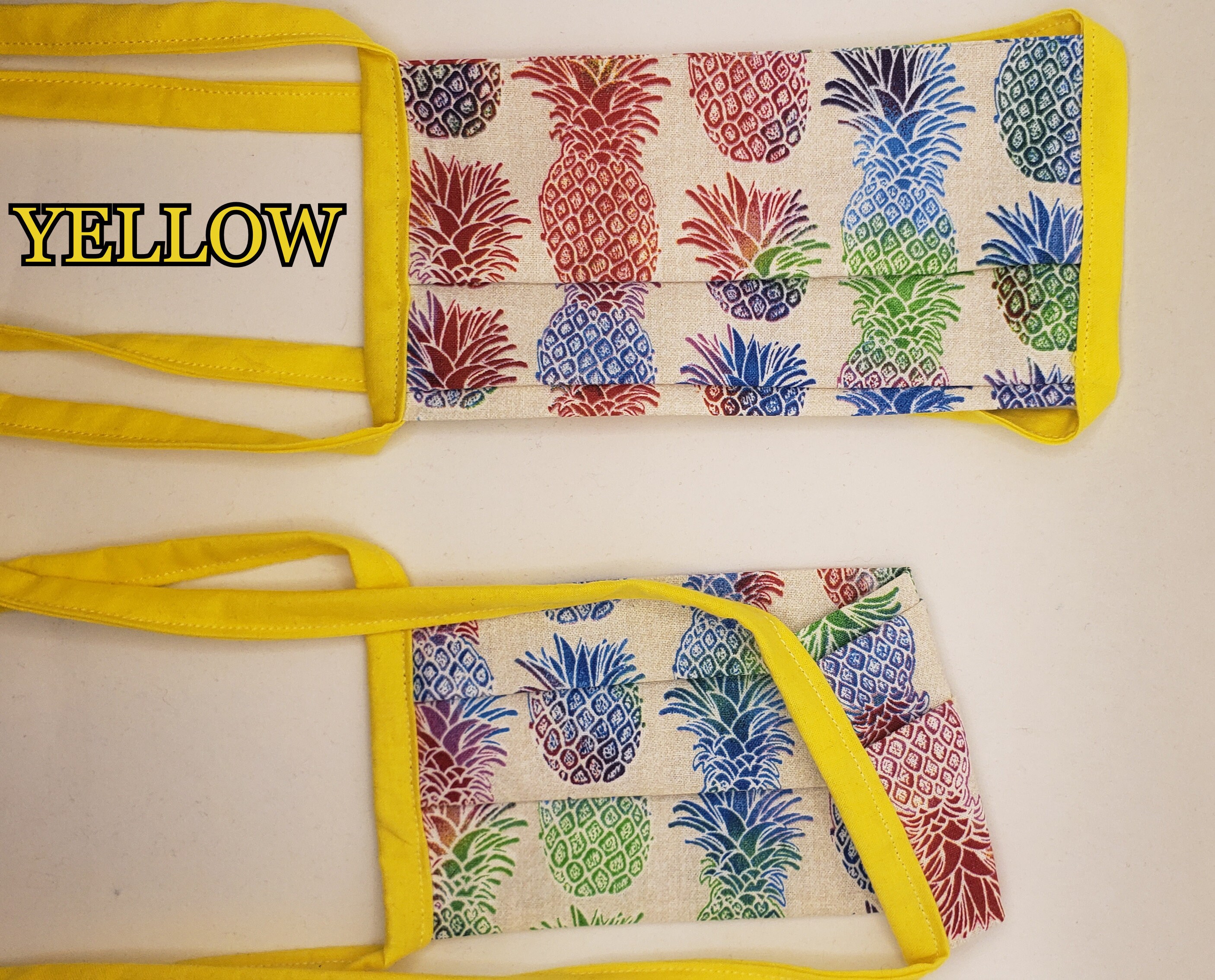 Pineapples Face Masks Adult 100% Cotton - Etsy UK