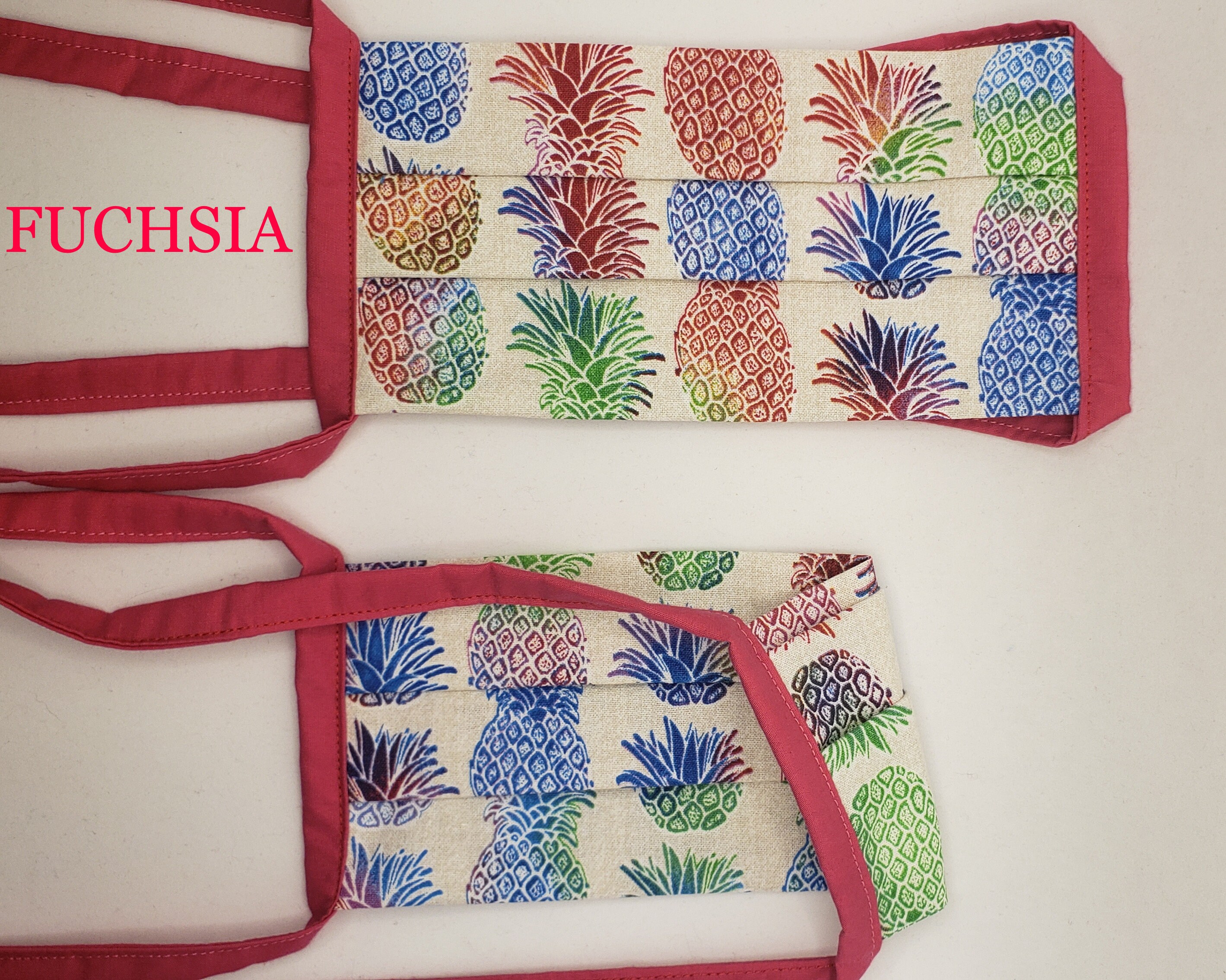 Pineapples Face Masks Adult 100% Cotton - Etsy UK