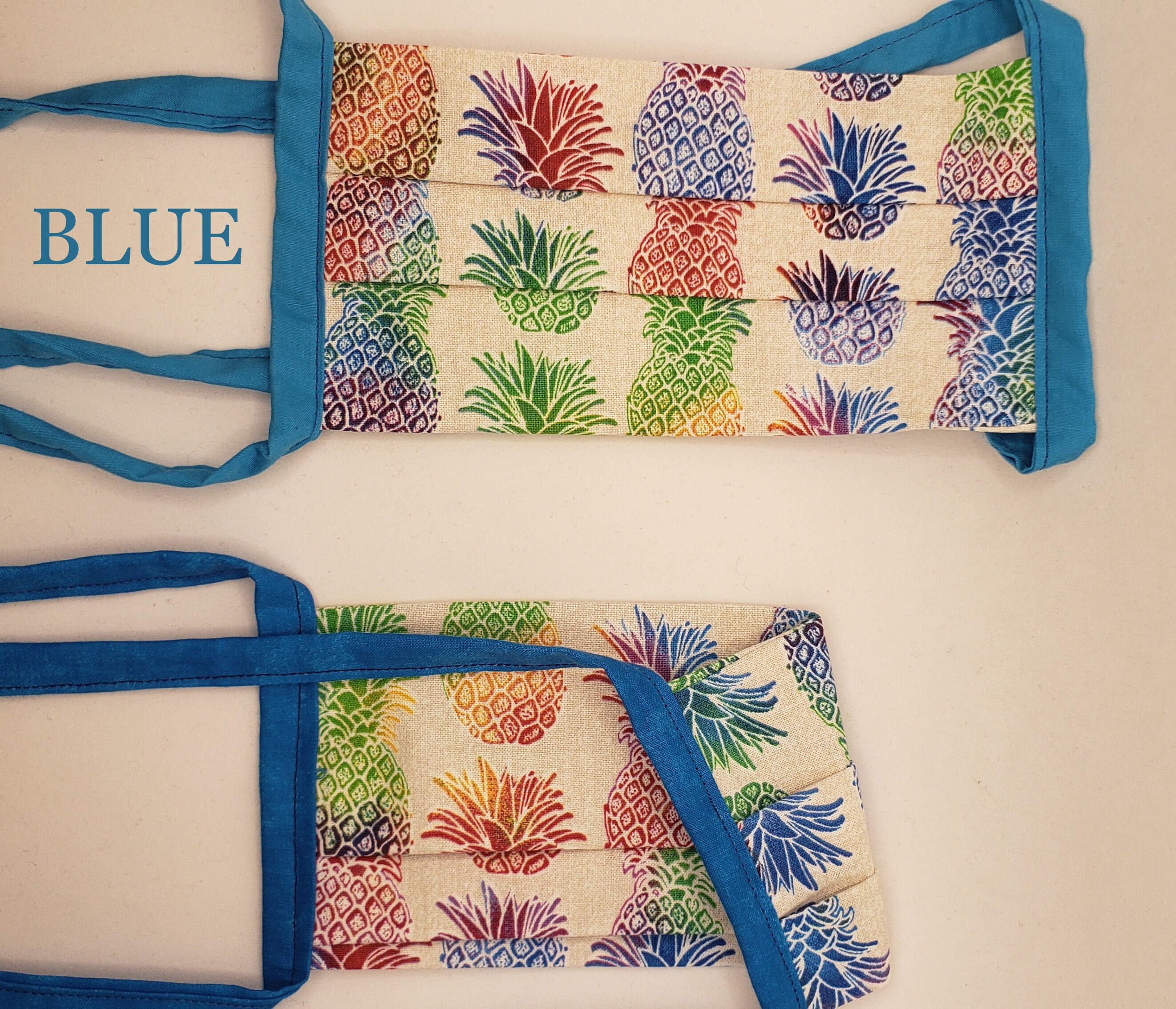 Pineapples Face Masks Adult 100% Cotton - Etsy UK