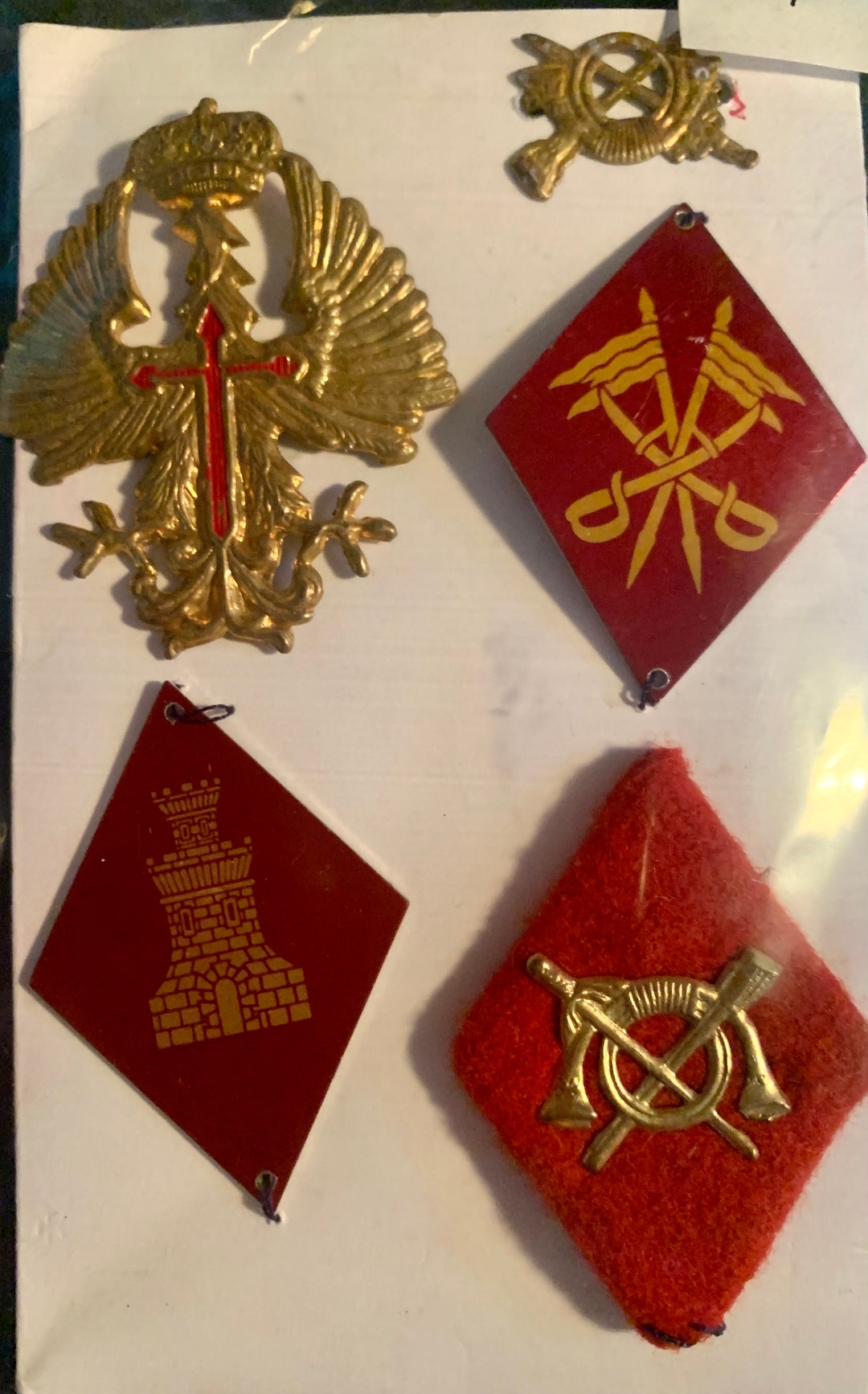 5 Military Medals Spanish Army Sew on Hat Emblem Lot-0001 - Etsy
