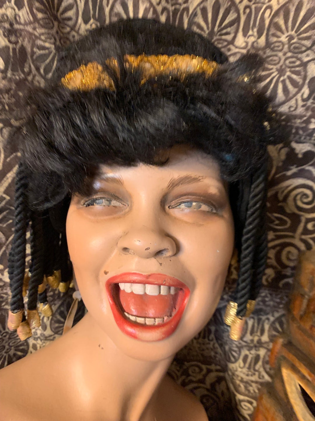 Cleopatra Headpiece Wig Hat,, Braided Wool - Etsy