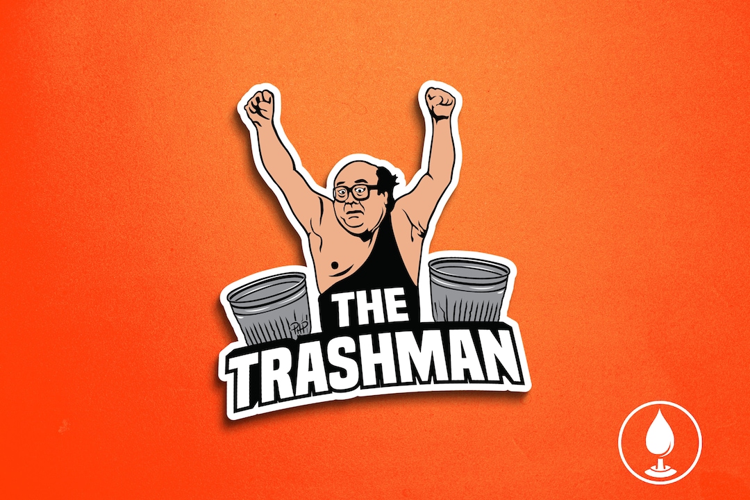 The Trashman - Frank Reynolds Vinyl Sticker - IASIP Always Sunny TV ...