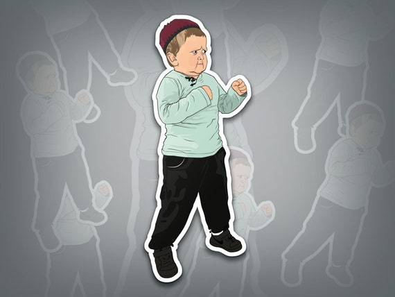 Hasbulla Fighting Vinyl Sticker Meme Magomedov Mini Khabib | Etsy