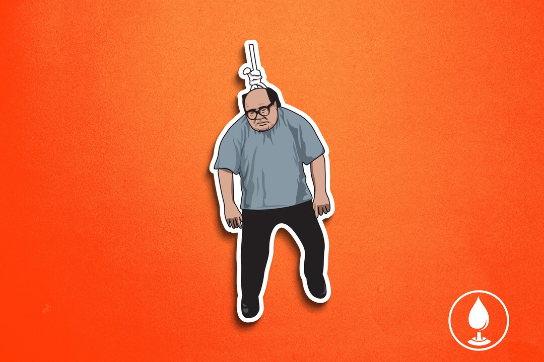 Frank Reynolds Hanging Vinyl Sticker - the Gang Trashman IASIP Always ...