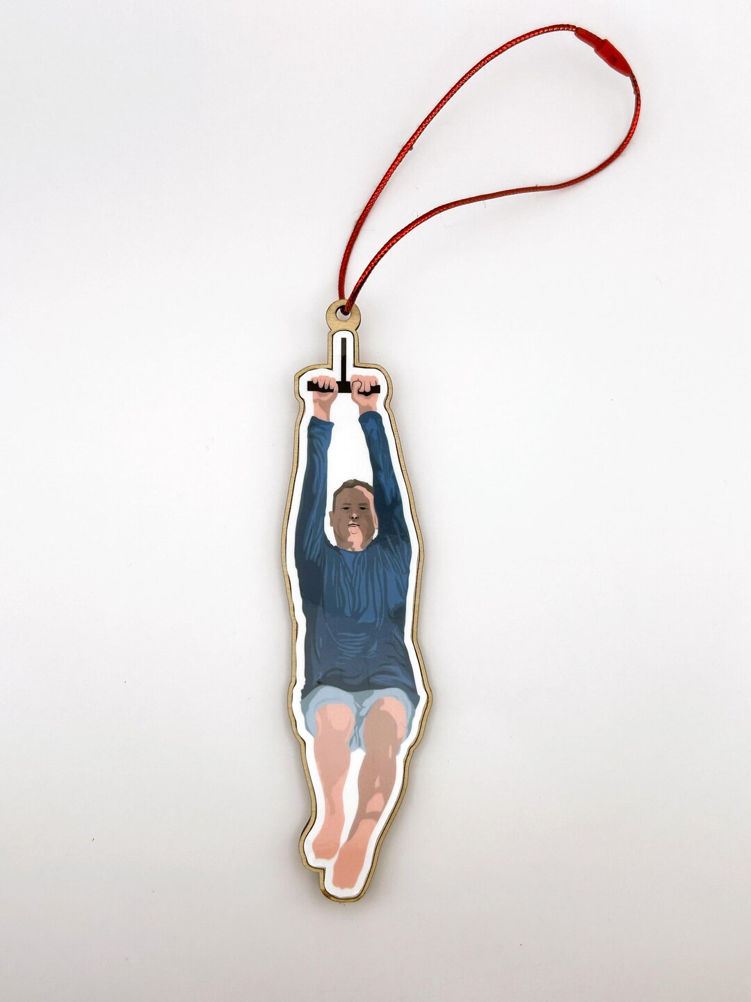 ITYSL Zip Line Ronnie Wooden Hanging Ornament - Merry Christmas Xmas ...