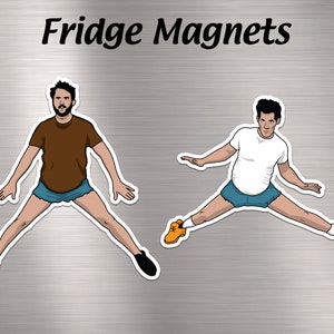 2-pack White Trash Dennis & Charlie Fridge Magnets | Always Sunny ...