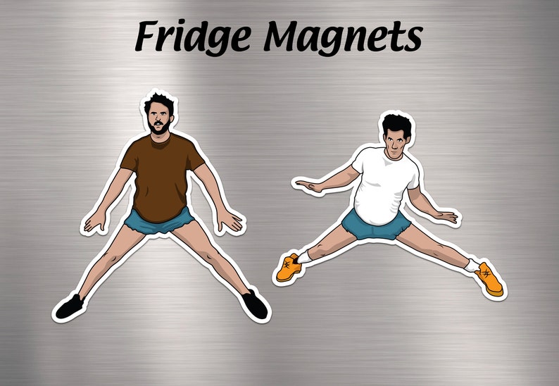 2-pack White Trash Dennis & Charlie Fridge Magnets | Always Sunny ...