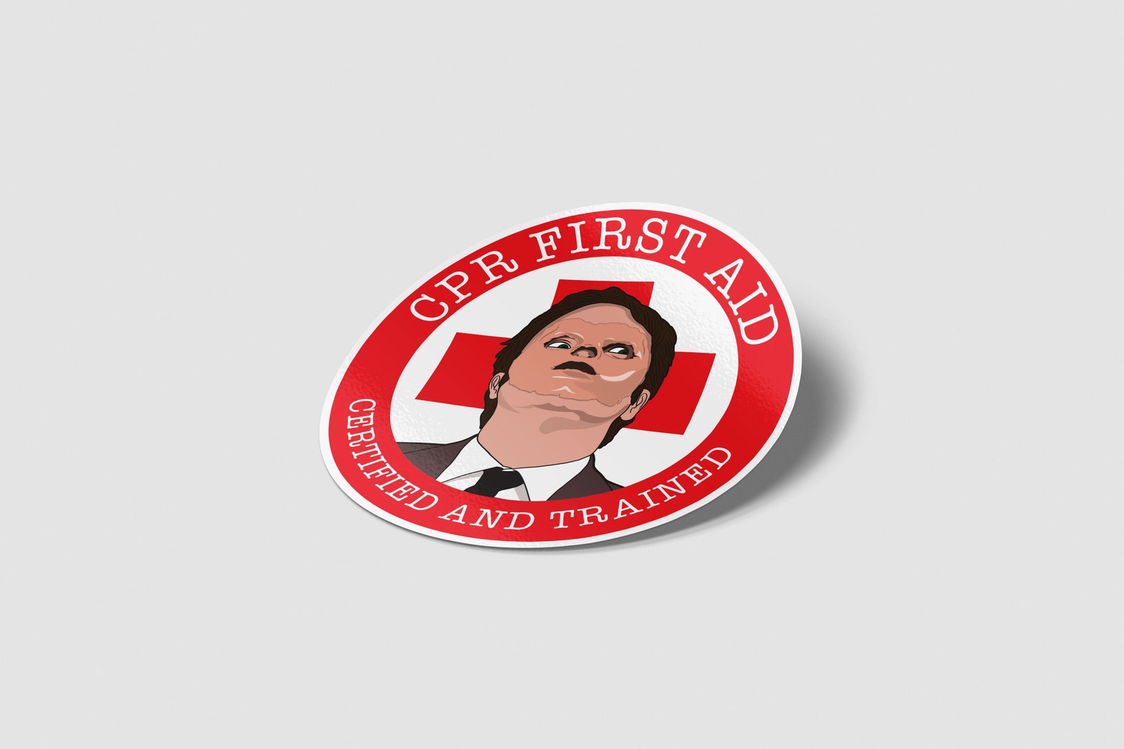Dwight CPR Vinyl Sticker - First Aid Certified and Trained Office ...
