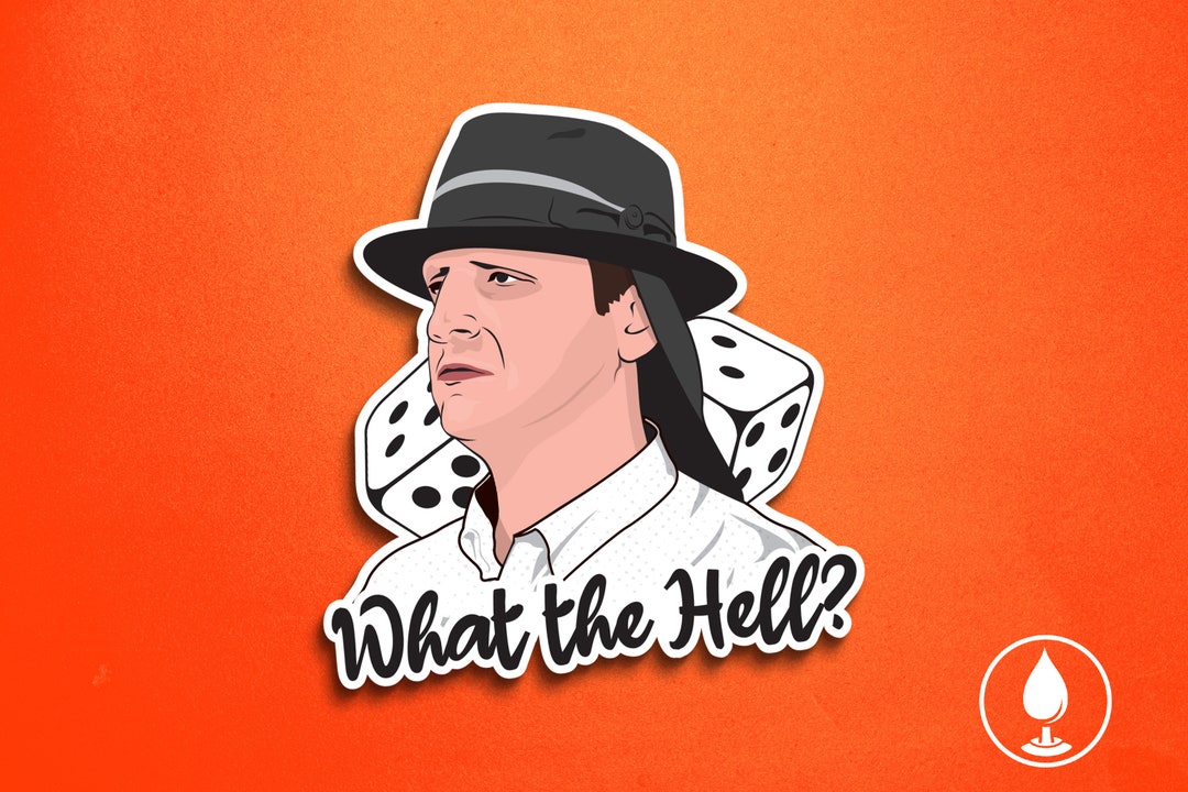 ITYSL What the Hell? Vinyl Sticker - Brian's Hat Fedora Dice Tim ...
