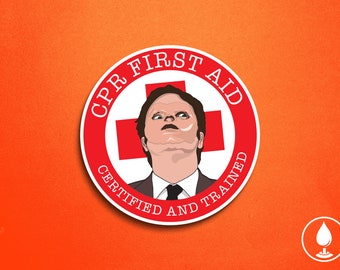 CPR Certified the Office Sticker - Etsy