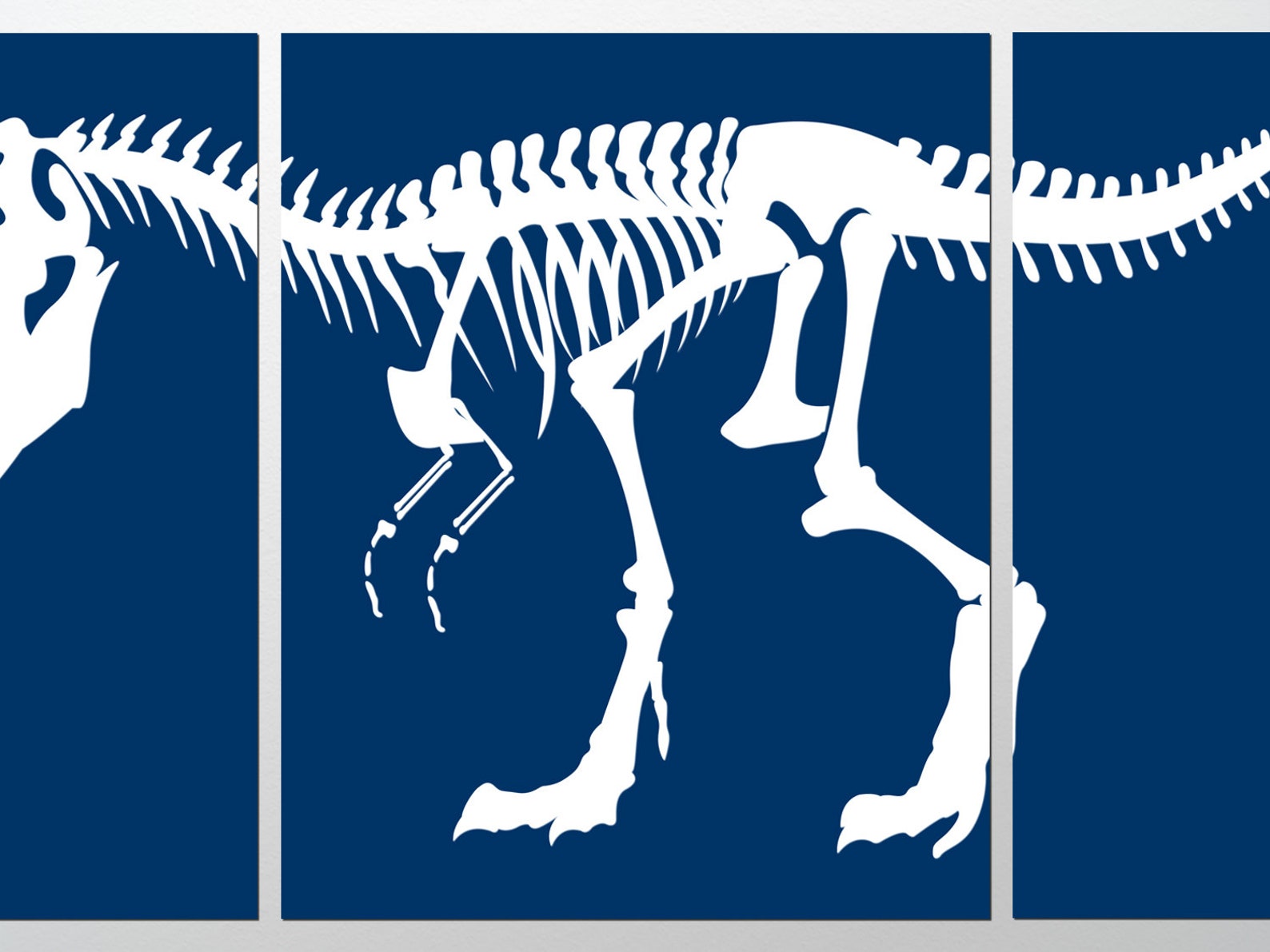 DINOSAUR Art Print - Dinosaur Wall Art, T-rex Print, Dinosaur Bones - Etsy