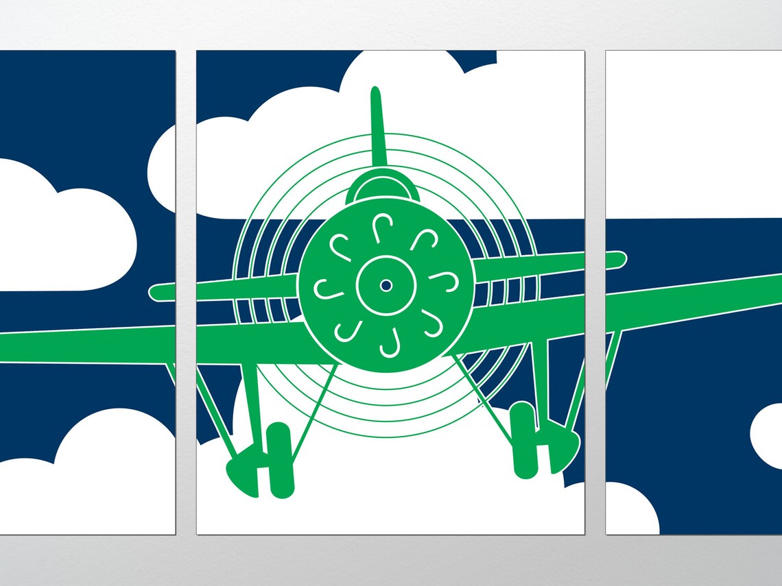 AIRPLANE Wall Art Décor d'avion Impression d'art - Etsy France