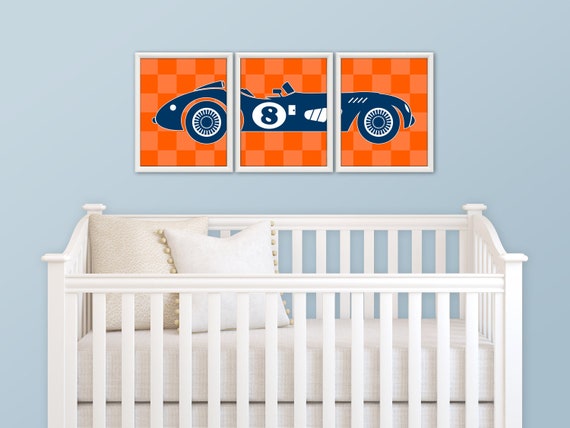 RETRO RACE CAR Race Car Decor Automotive Decor | Etsy