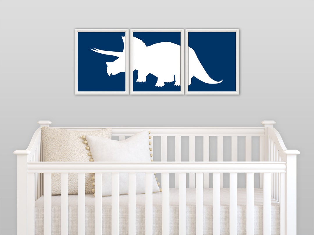 DINOSAUR Art Print - Dinosaur Wall Art, Triceratops, Dinosaur Decor - Etsy