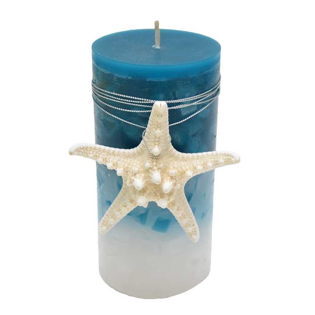 Beach Candle-ocean Candle-starfish Candle-pillar Candles-candles-gift ...