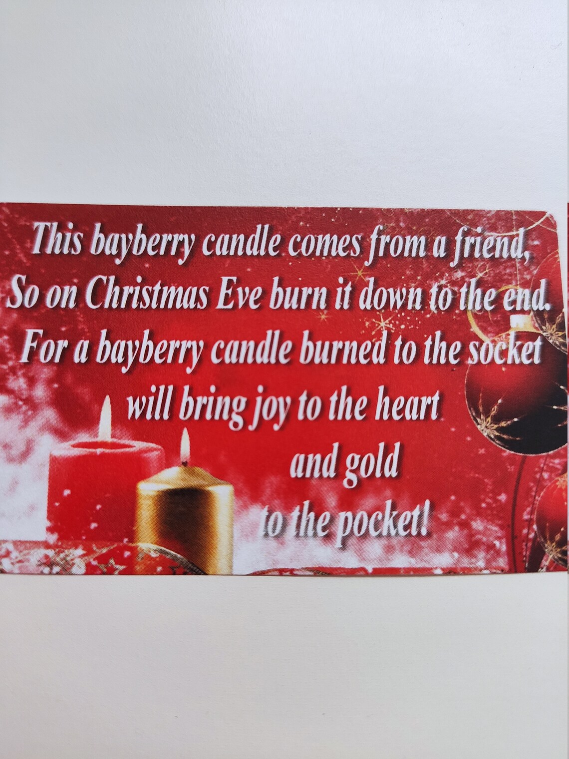 Bayberry Candles-bayberry Poem-christmas Candles-christmas Gift-set of ...