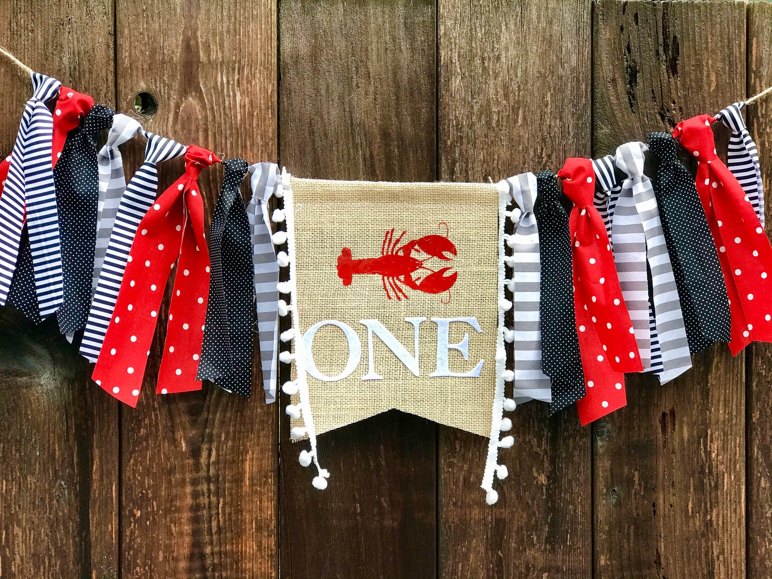 Crawfish 1st Birthday Decoration Nautical Birthday Banner - Etsy