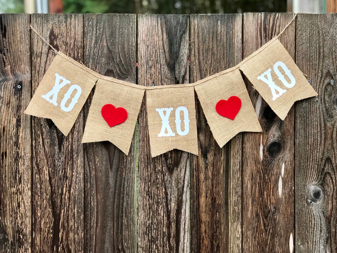 Valentine's Day Banner XOXO Garland I Do Photo Prop Family Home Decor ...