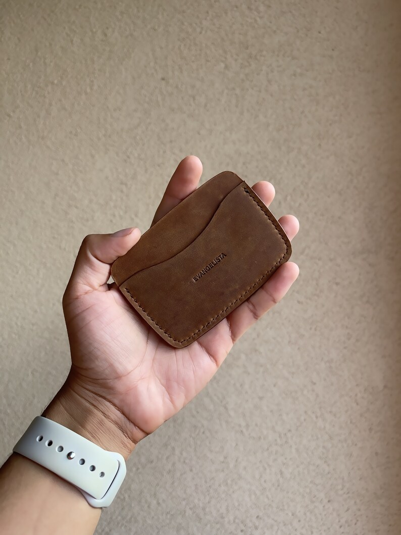The Arc | Minimalist 3 Pocket Leather Wallet - Etsy