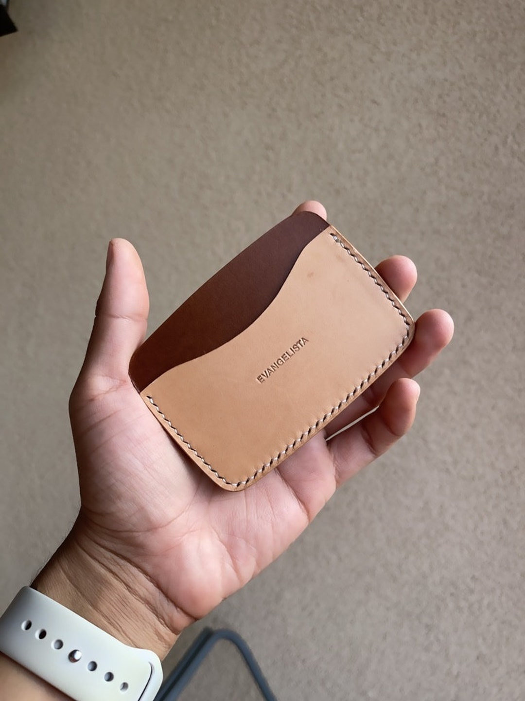 The Arc | Minimalist 3 Pocket Leather Wallet - Etsy