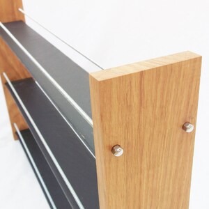 Oak Slate Design Spice / Herb Rack 3 Tier, 39 Jar Modern Contemporary ...