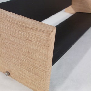 Oak Slate Design Book Rack Modern Contemporary Style - Etsy