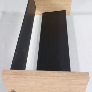 Oak Slate Design Book Rack Modern Contemporary Style - Etsy