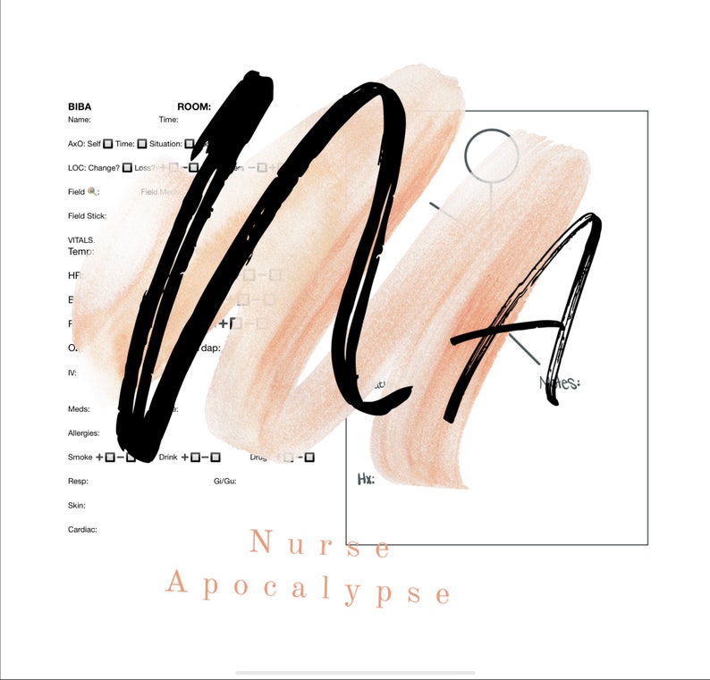 ER Nurses! Cheat Sheet for AMBULANCE PATIENTS - Etsy