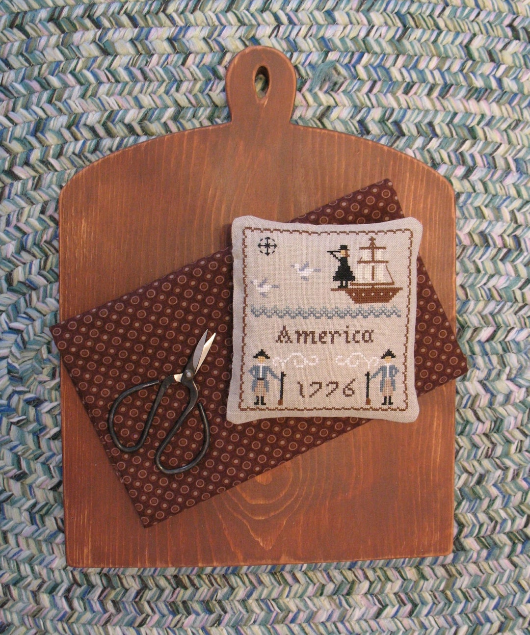 Primitive Cross Stitch Pattern PDF EARLY AMERICA - Etsy