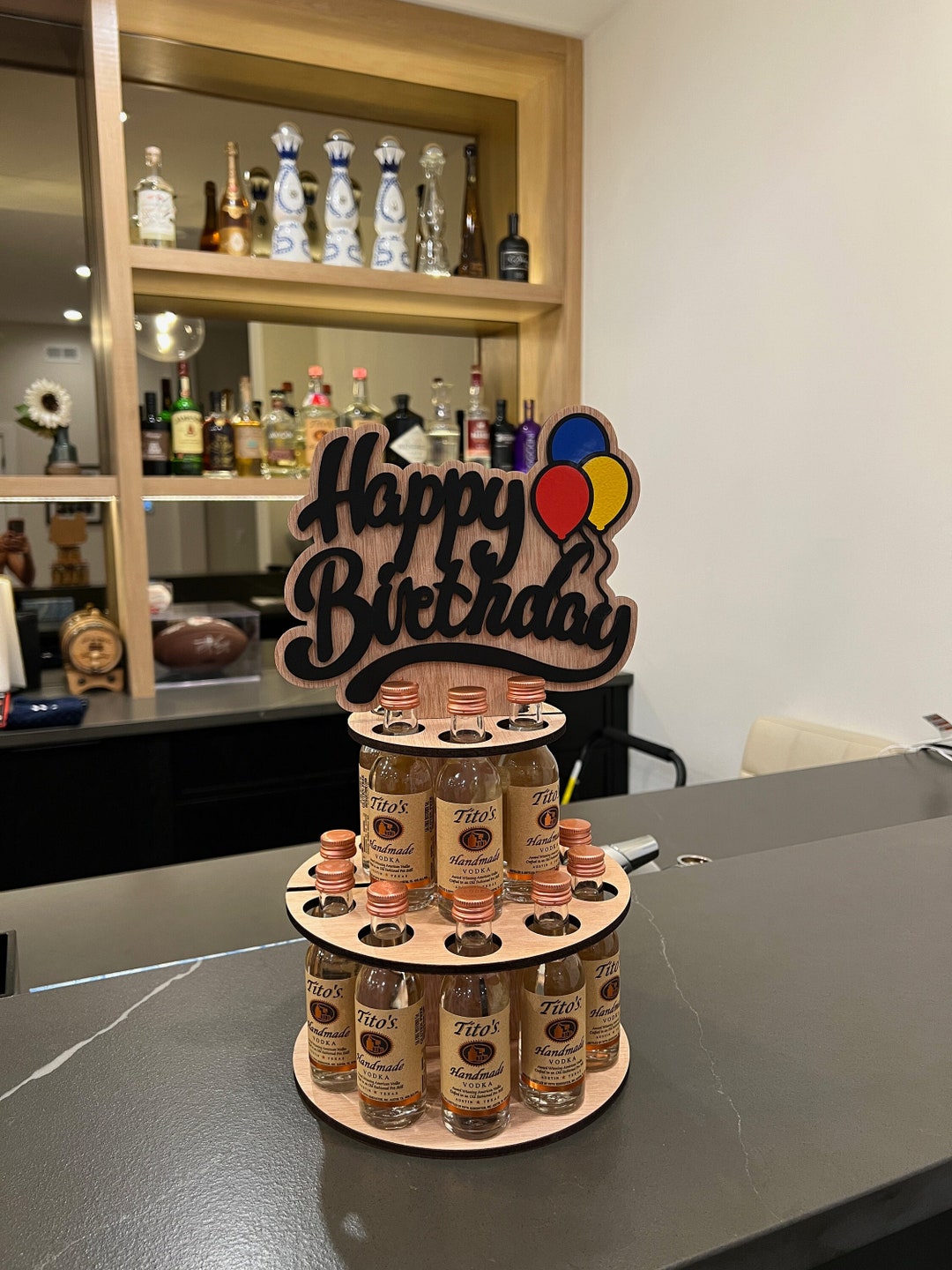 Mini Liquor Bottle Cake Display for 21st Birthday Gift or Any Occasion ...
