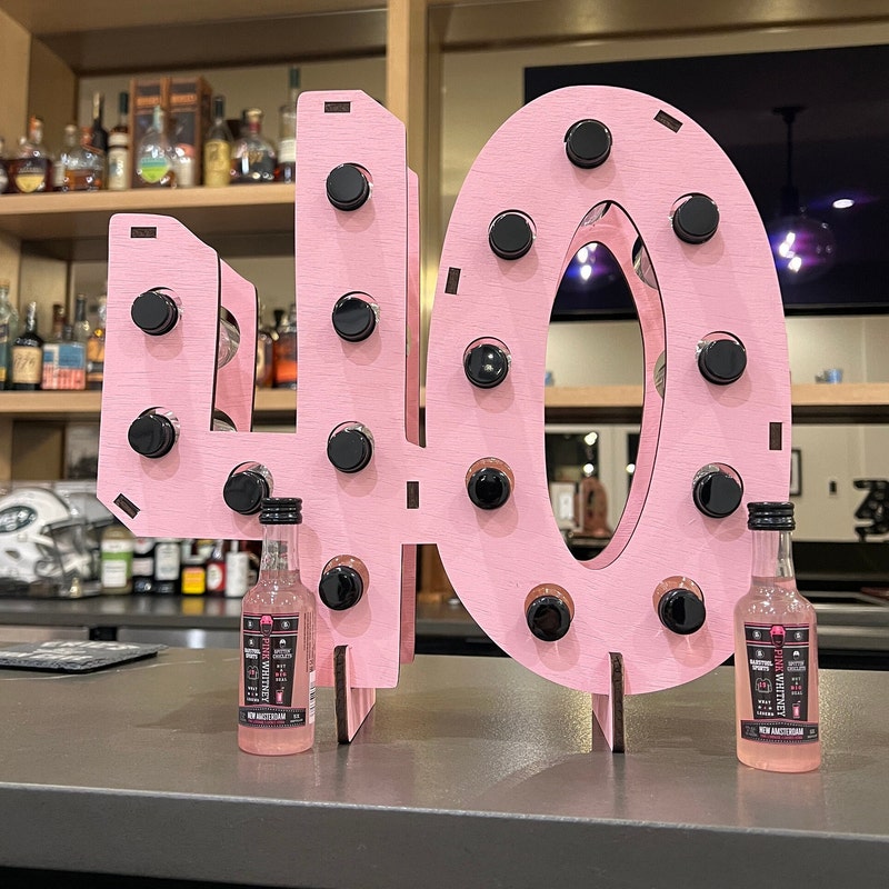 40th Mini Liquor Bottles - Etsy UK