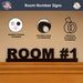 Room Number Signs for Doctor's Office | Custom Number Sign for Door ...