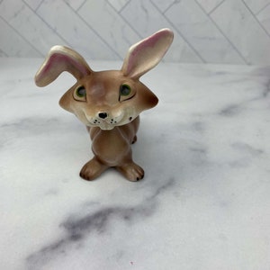 1940s Ceramic Bobblehead Rabbit - Etsy