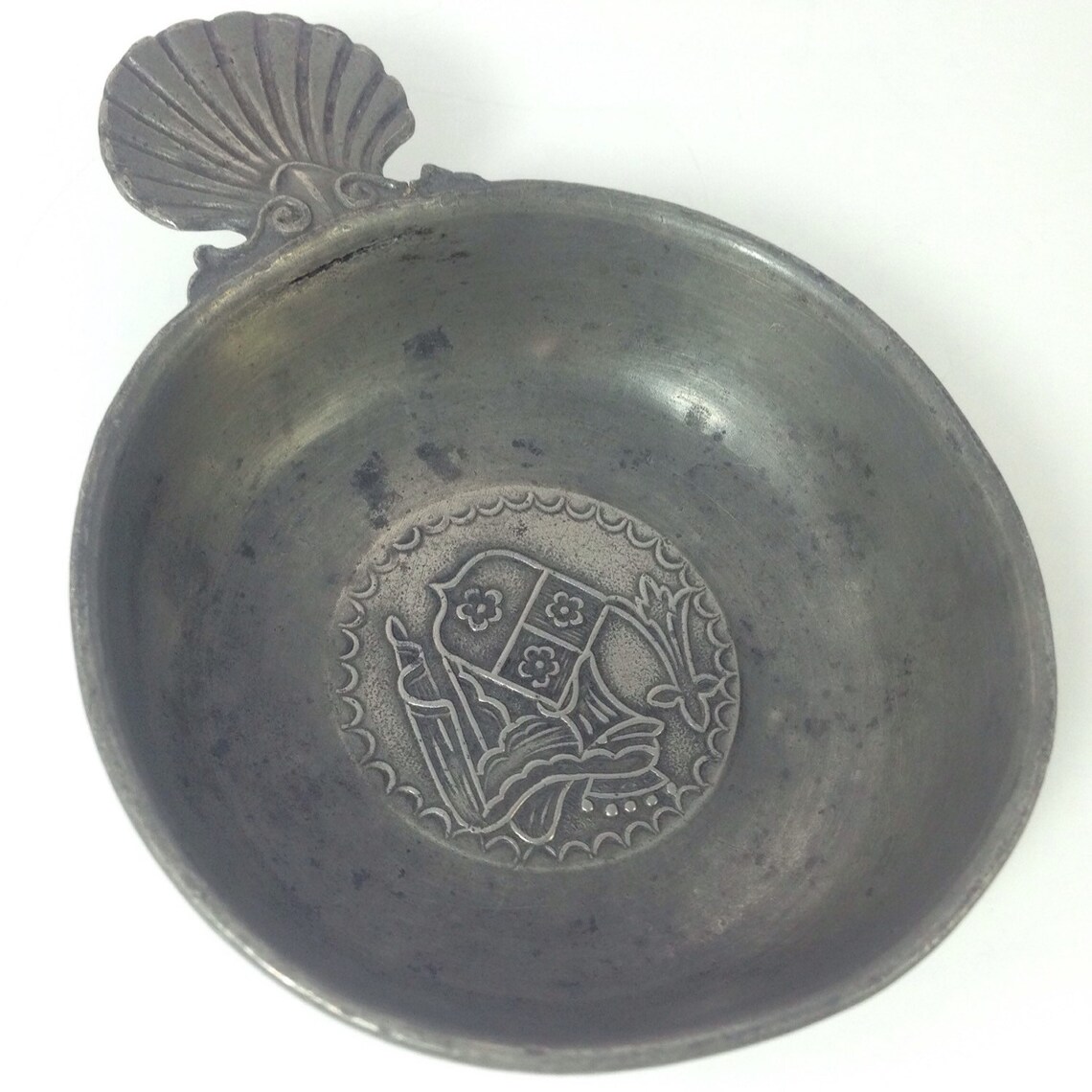 Antique French Wine Taster Small Pewter Dish Pewter Wine Taster - Etsy