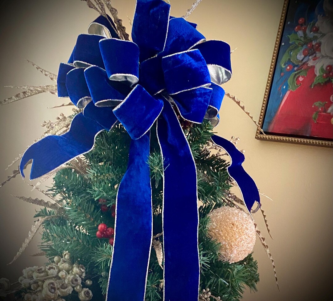 XL Christmas Bow, Beautiful Bows, Large Fabulous Holiday Tree Topper ...
