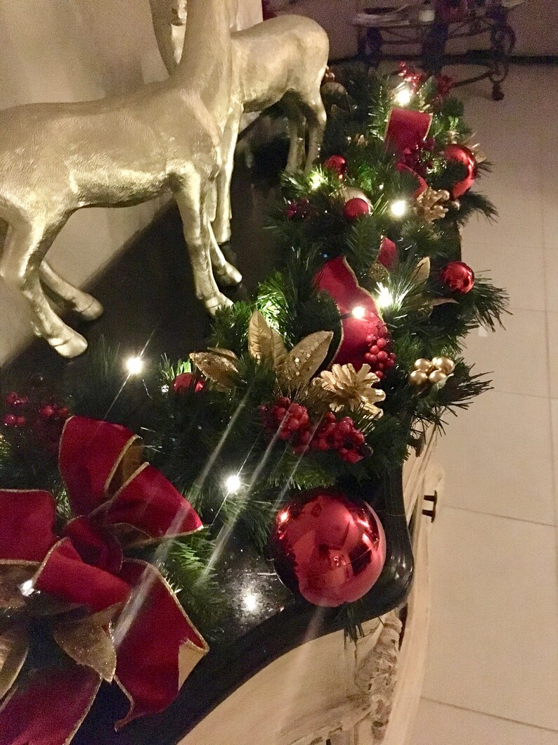 Adorable Red Velvet Garland 5 FREE SHIPPING Artificial 48 - Etsy