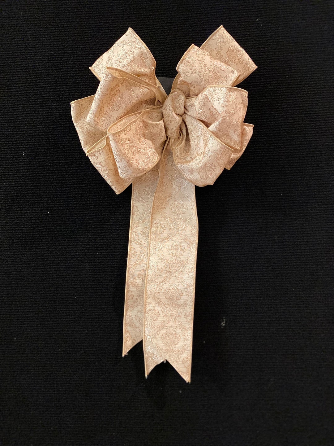 Christmas Ivory Bow, 4 Inch Wide Beautiful Bows, Holiday Ribbons ...