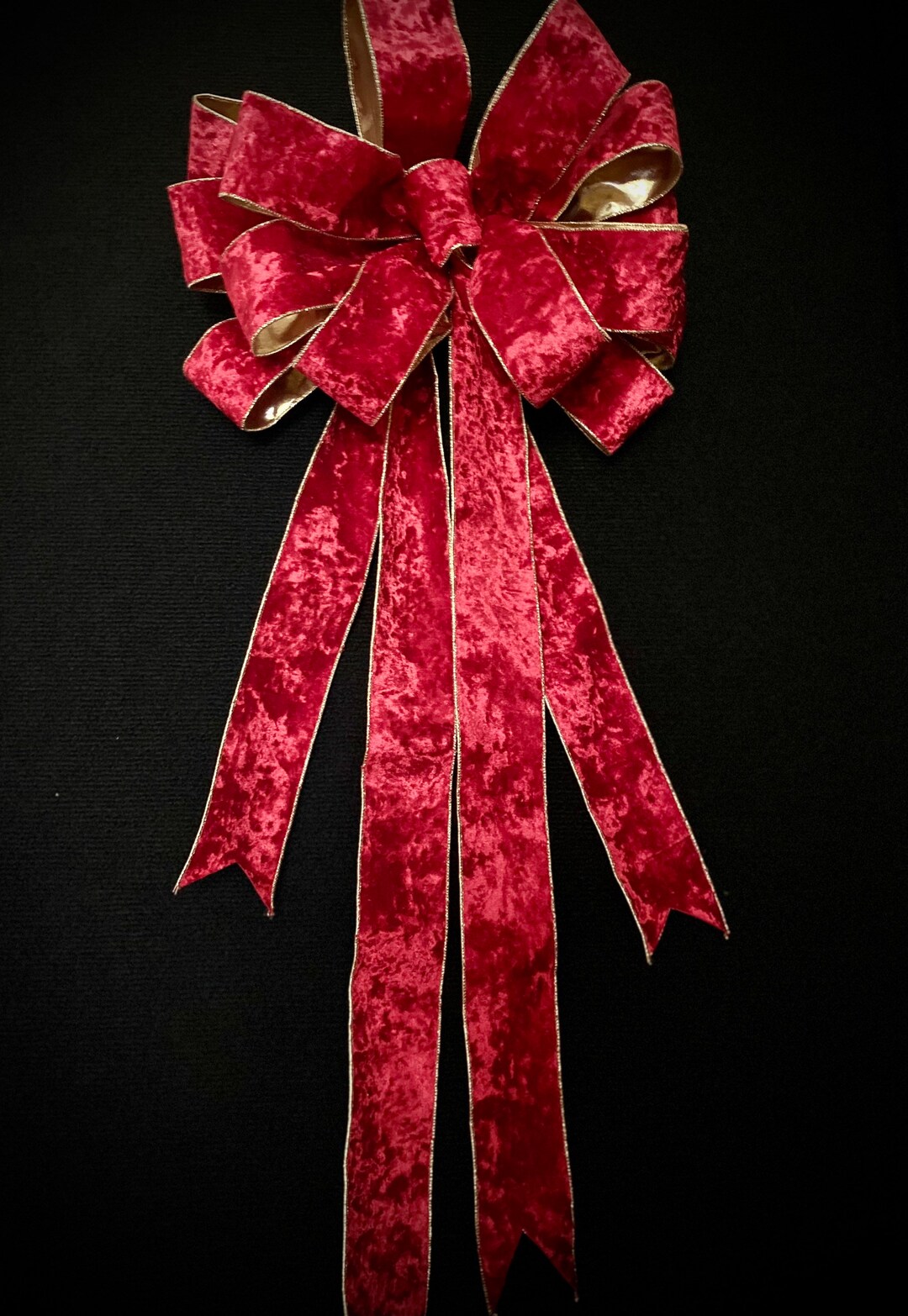 XL Christmas Bow, Beautiful Bows, Large Fabulous Holiday Tree Topper ...