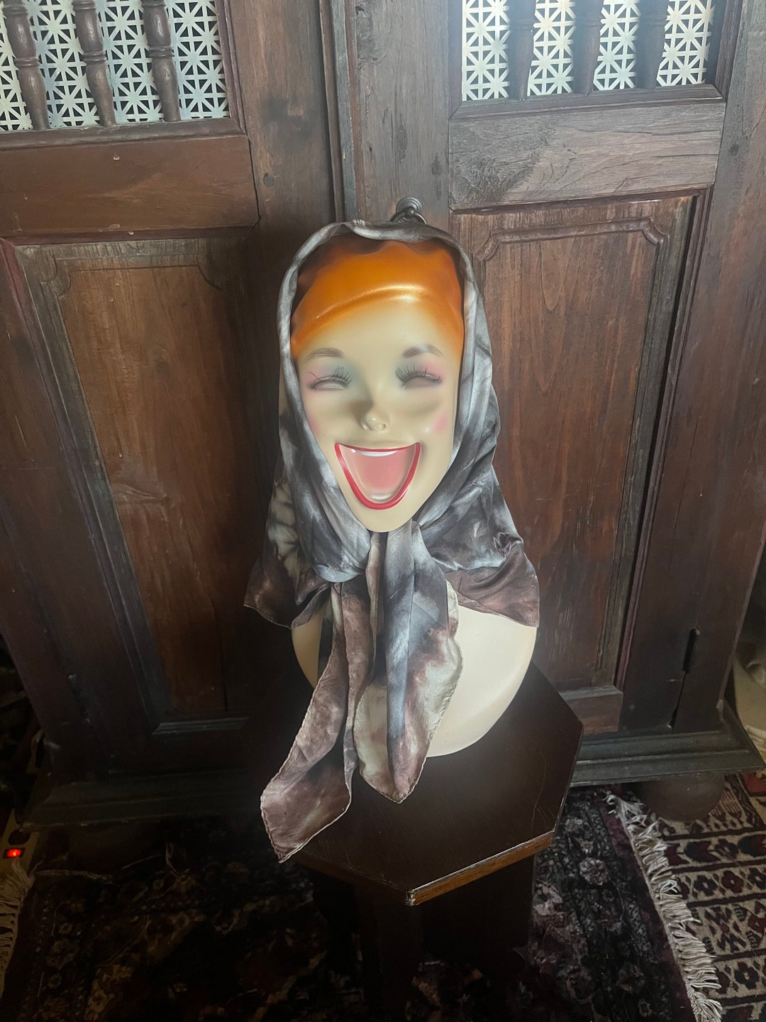 Beautiful Vintage Anapam Asian Indian Tie Dye Head Scarf / Wrap - Etsy