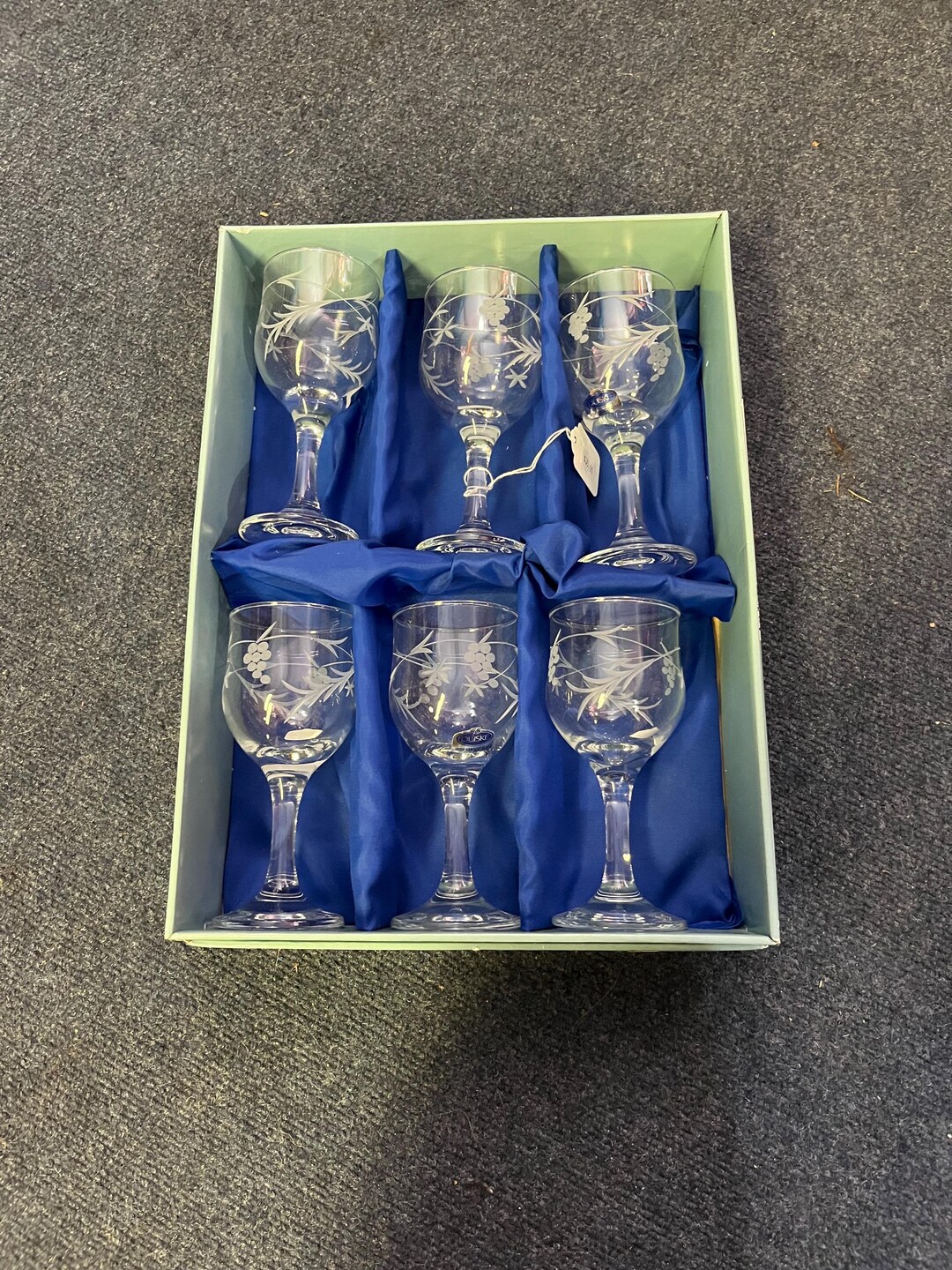 Vintage New Duiske Irish Cut Glass Set of Six - Etsy