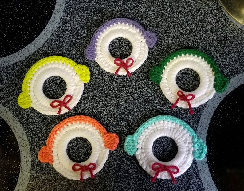 6 Pack of Christmas Ring Ornaments - Etsy