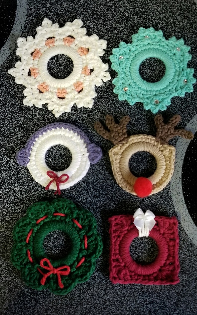 6 Pack of Christmas Ring Ornaments - Etsy