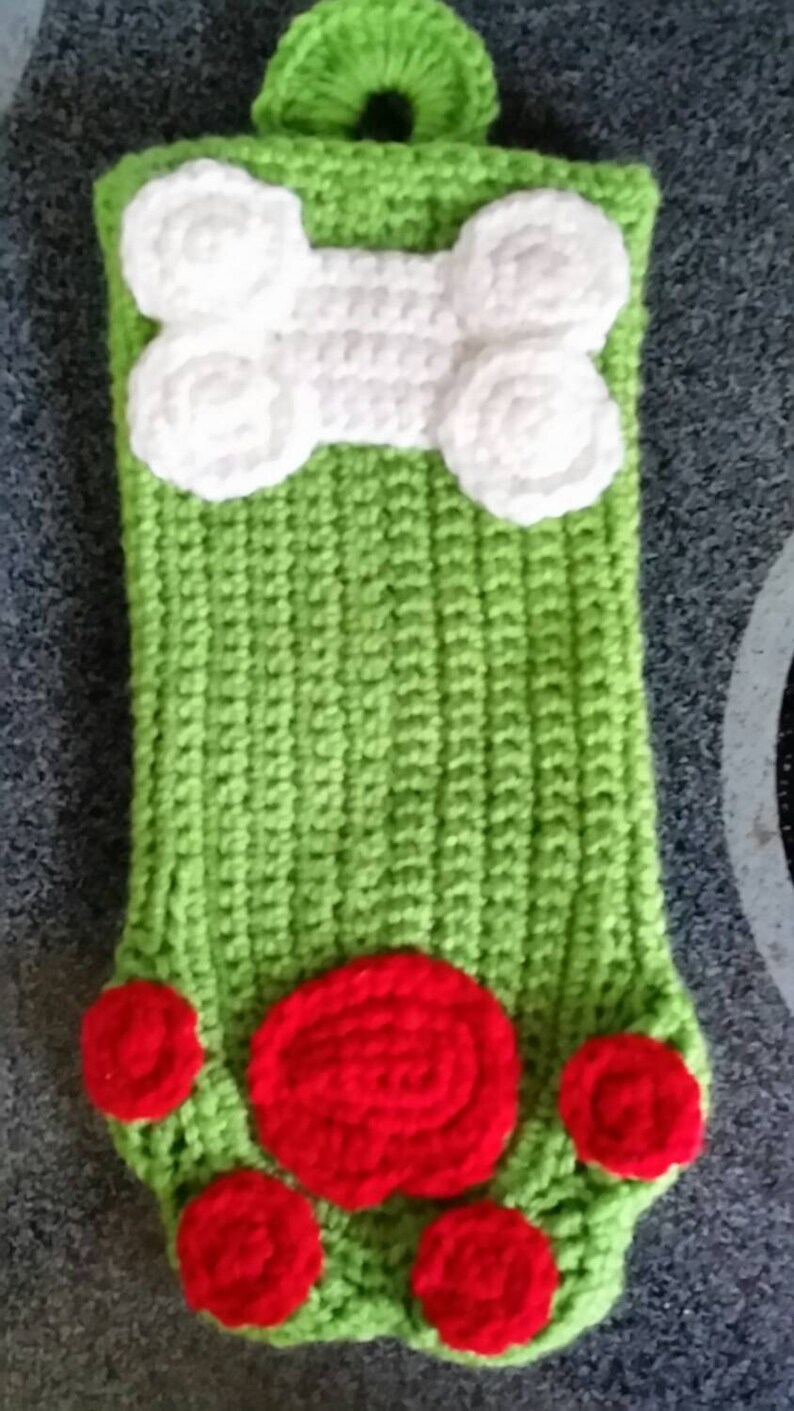 Dog Paw Stocking - Etsy