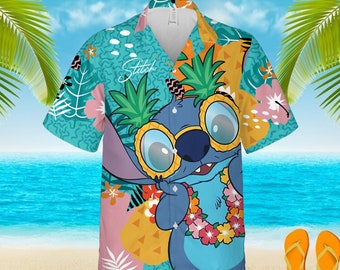 Stitch Hawaiian Shirt - Etsy