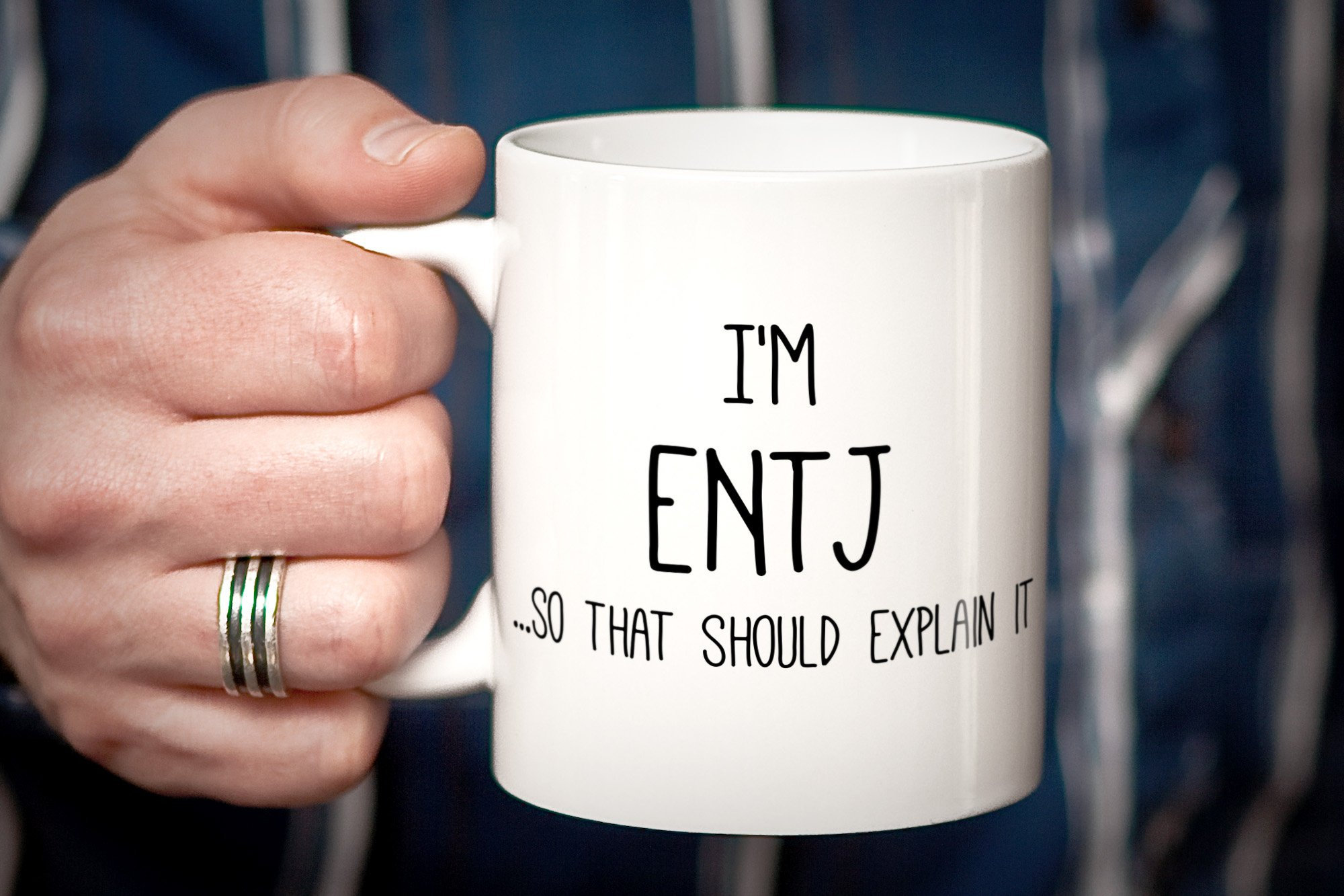 Funny Personality Type Mug ENTJ the Commander Myers Briggs 16 ...