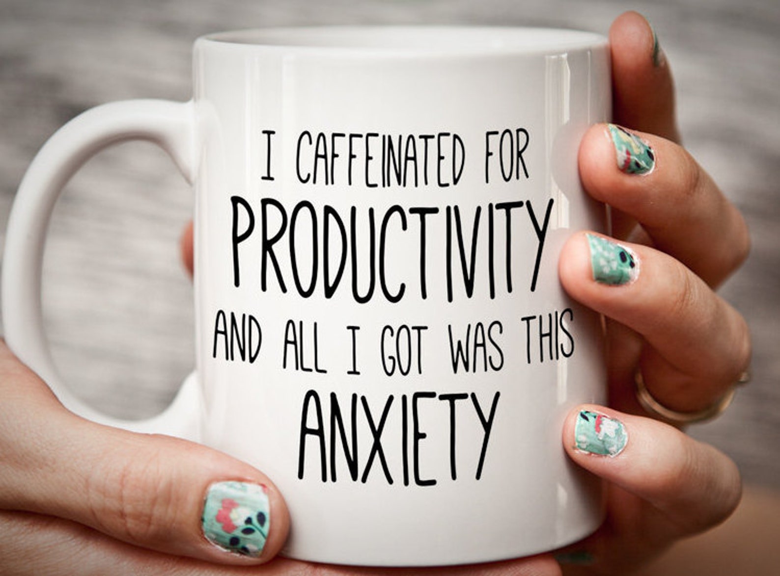 Funny Coffee Mug Anxiety Stress Gift Mug for Work/entrepreneur ...